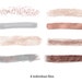 Rose Gold Brush Strokes Clipart | Paintstroke PNG | Design Elements ...