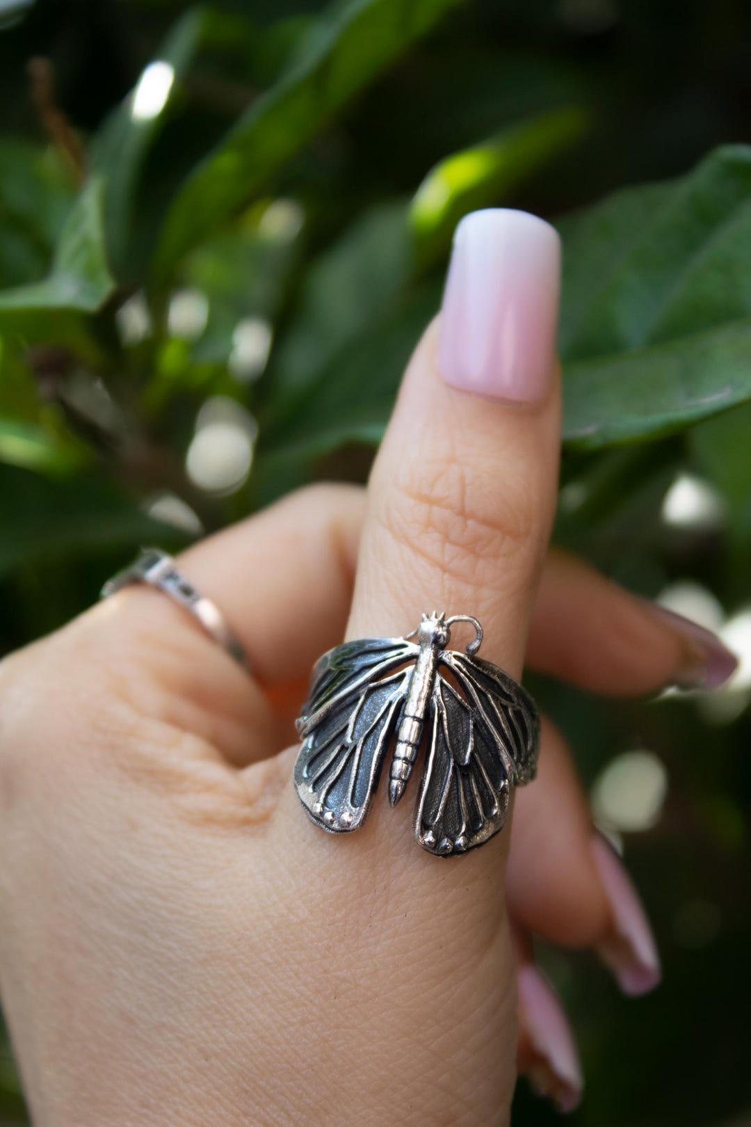 Sterling Silver Butterfly Ring: Nature Inspired Insect Jewelry - Etsy