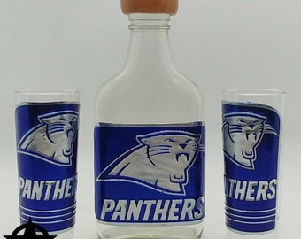 Carolina Panthers Glass - Etsy
