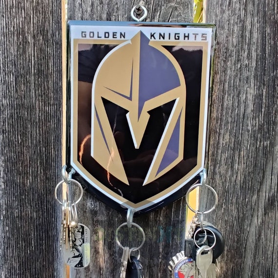 Collectibles Memorabilia Las Vegas Golden Knights Wooden Key Rack Art ...