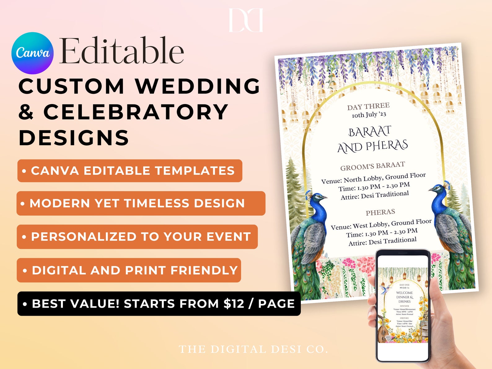 Customizable 2024 Indian Invitation Designs for Various Occasions ...