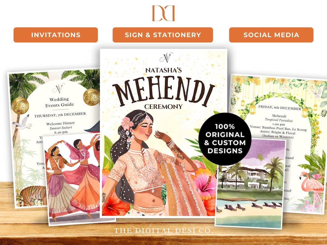 Customizable 2024 Indian Invitation Designs for Various Occasions ...