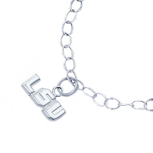 LSU Charm Bracelet - Sterling Silver (on Sale) - Etsy
