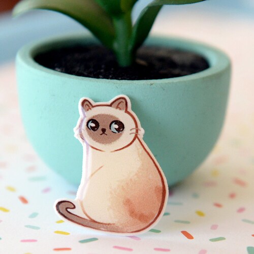Siamese Cat Pin Enamel Pins Cute Pins Cat Pins Kawaii - Etsy
