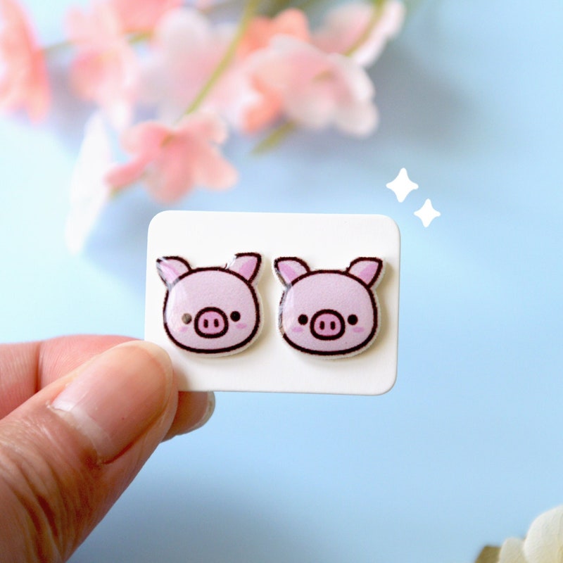 Pig Earrings - Etsy
