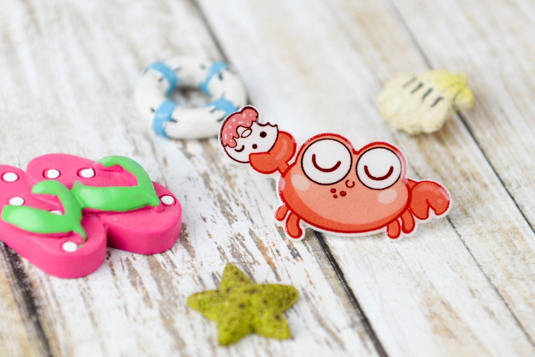 Kawaii Crab Donut Pin – Cancer Zodiac Lapel Brooch - Etsy