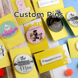 Custom Lapel Pins, Logo and Picture Pins, Personalized Art Gift - Etsy