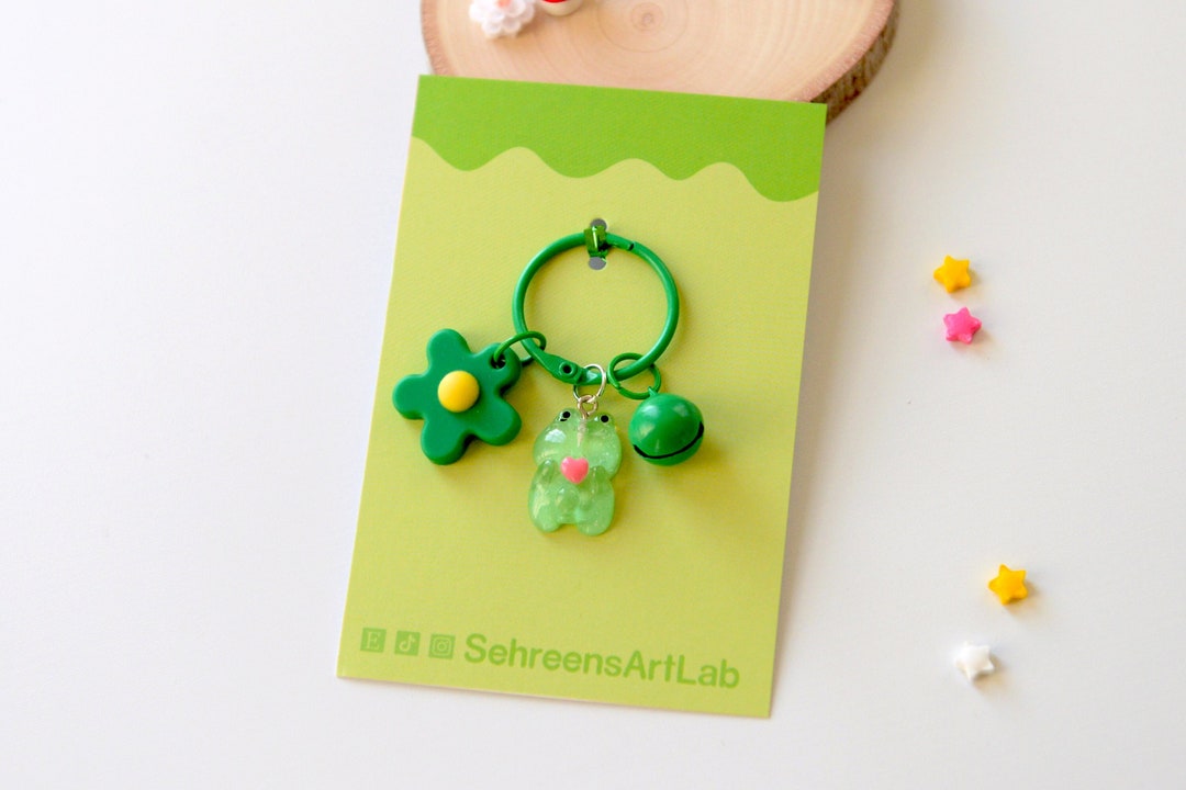 Cute Froggy Keychain- Frog Snack- Frog Keychains- Cute Keychain- Frog ...