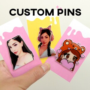 Custom Lapel Pins /acrylic Brooch / Custom Pin Art / Personalised Gift ...