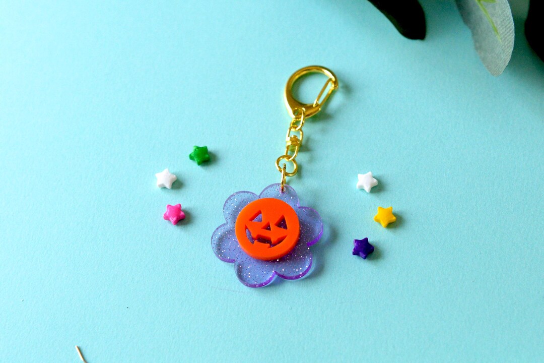 Halloween Keychain-spooky Cute and Kawaii Keychains-pumpkin- Fun Charm ...