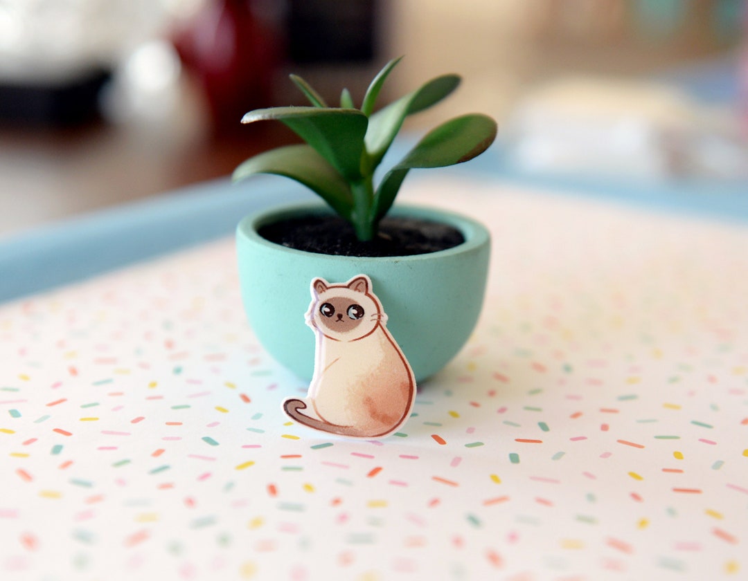 Siamese Cat Pin- Enamel Pins- Cute Pins- Cat Pins- Kawaii Pins- Pins ...
