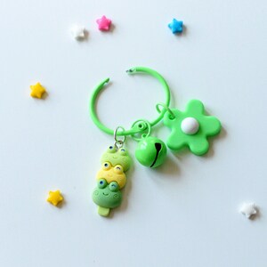 Cute Froggy Keychain- Frog Snack- Frog Keychains- Cute Keychain- Frog ...