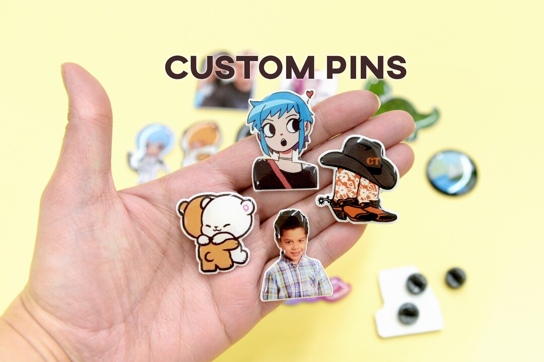 Custom Lapel Pins/acrylic Lapel Pin/enamel Coated Brooch/custom Art ...