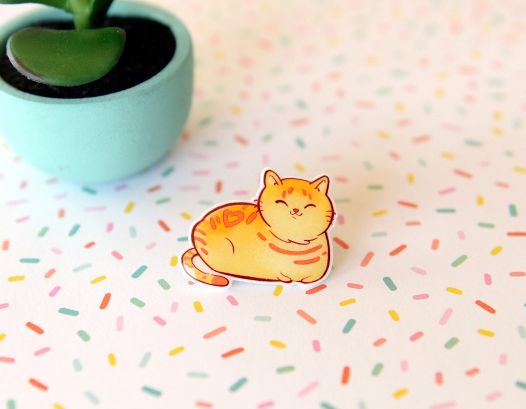Orange Tabby Cat Enamel Pin – Kawaii Pins for Bags & Backpacks - Etsy
