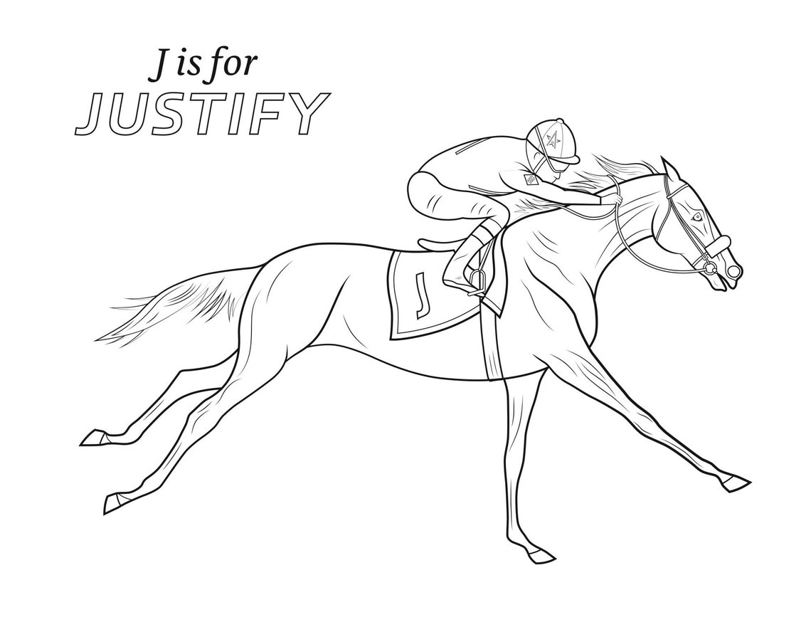 J is for Justify Coloring Book - Etsy