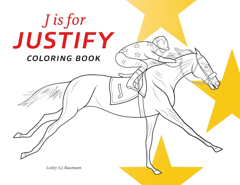 J is for Justify Coloring Book - Etsy