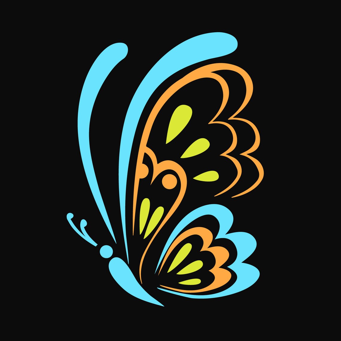 Colorful Butterfly Clipart Butterfly Cut File Butterfly SVG - Etsy