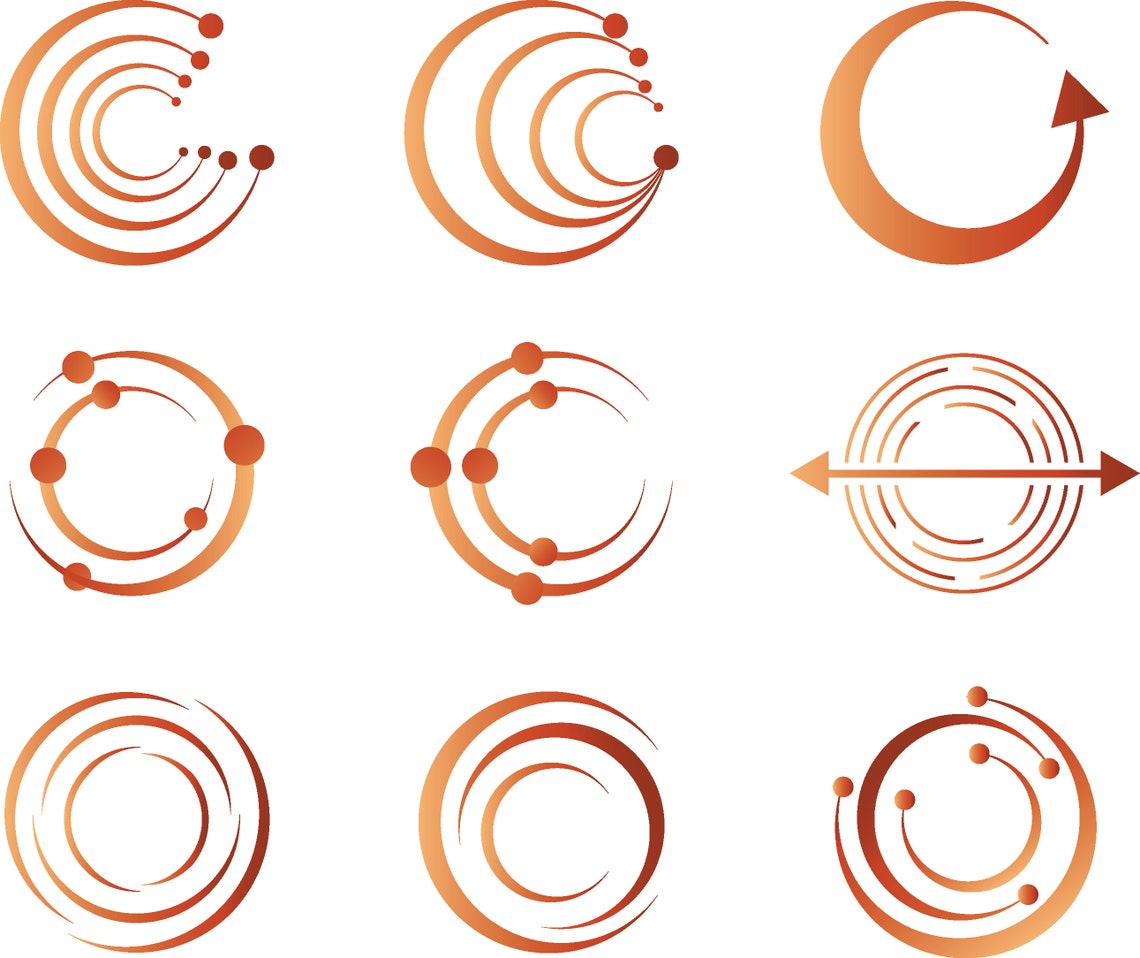 Line Art Svg, Circle Line Logo Vector Icon, Circle O Letter Business ...