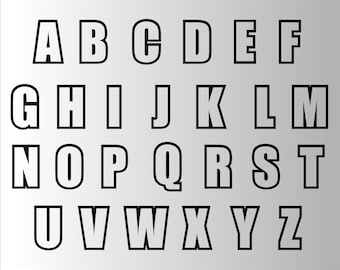 Block Capital Font - Etsy UK