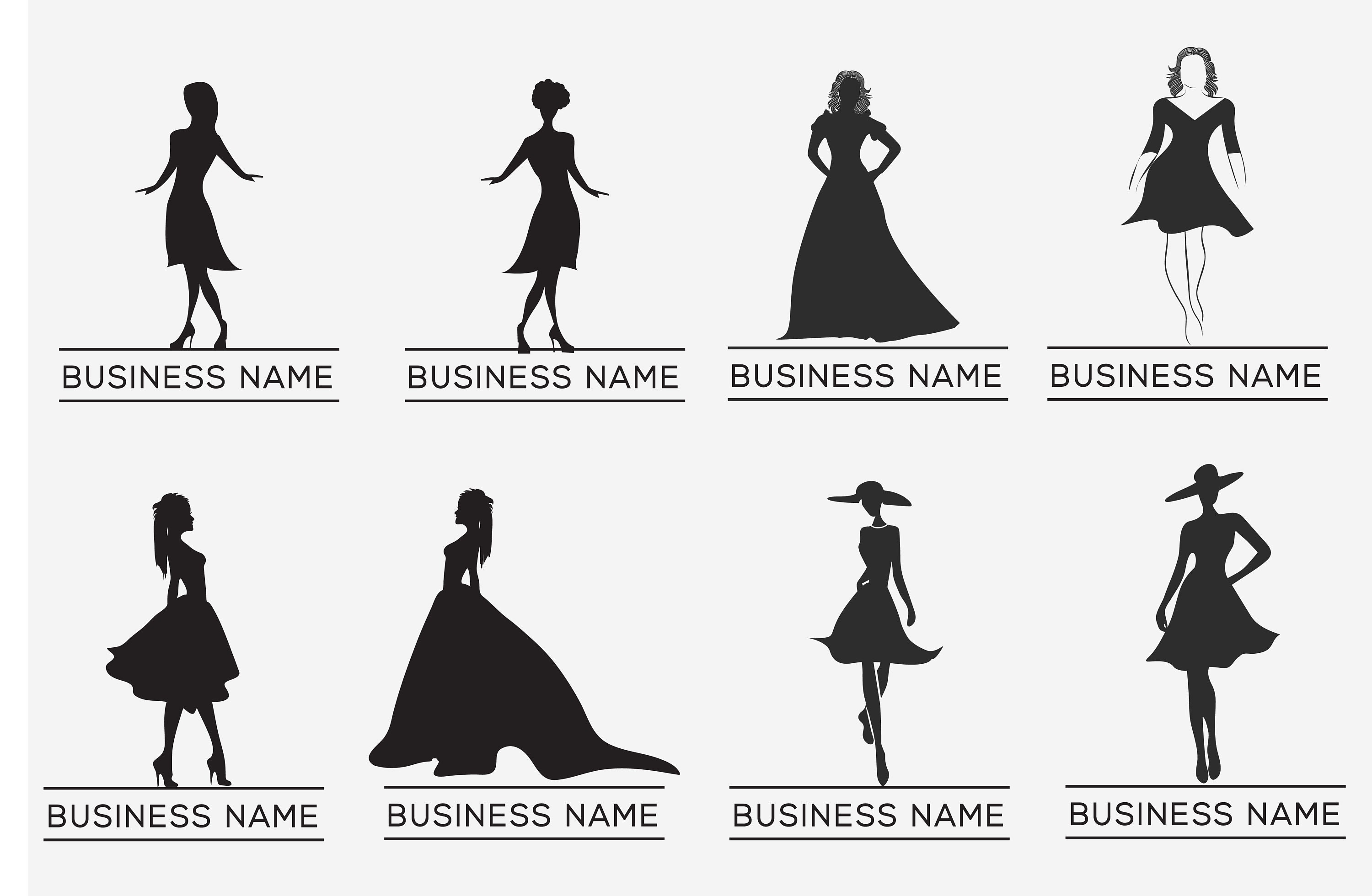 Women Fashion Silhouette Clip Art Fashion Woman Silhouette Hand Drawn
