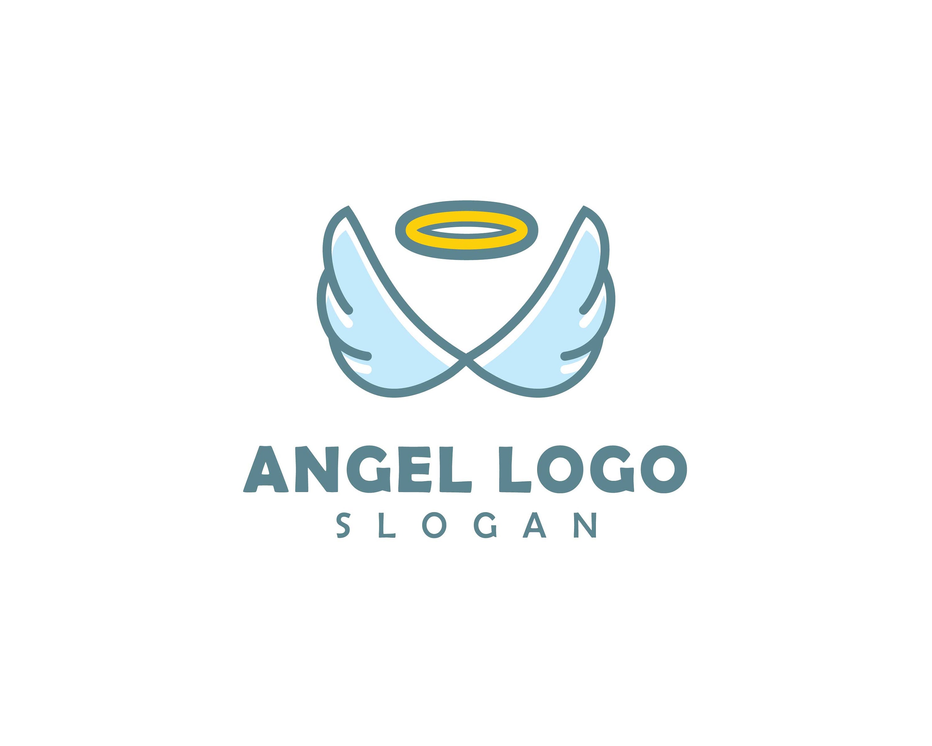 Angel Logo Vector