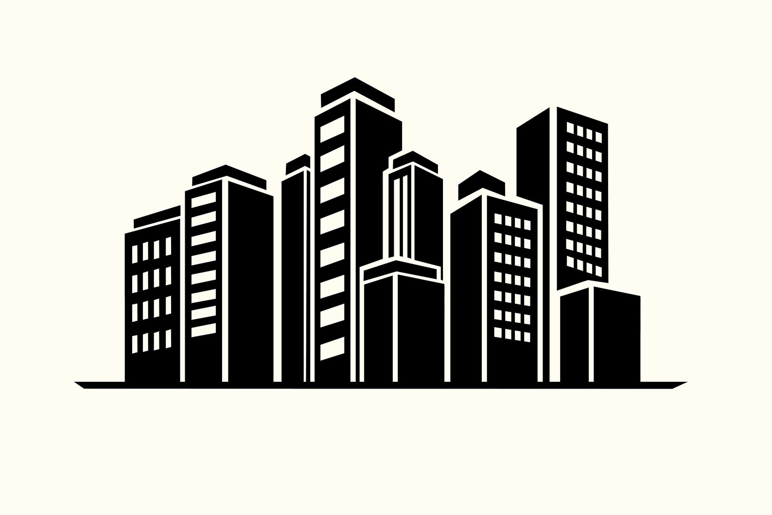 City Skyline Svg City Svg Buildings Svg Buildings Svg - Etsy UK