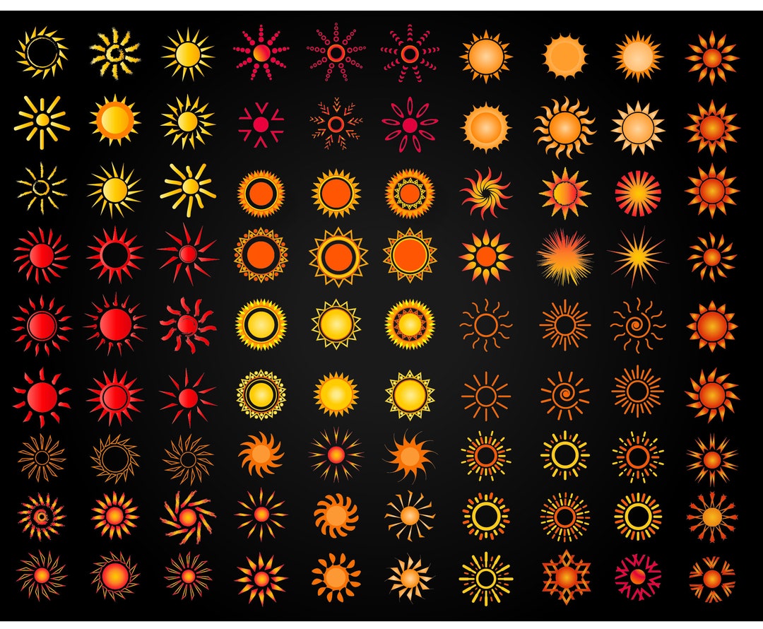 Sun Svg, Sun Clipart, Clipart Sun, Vector Sun, Sun Digital Image, Sun ...