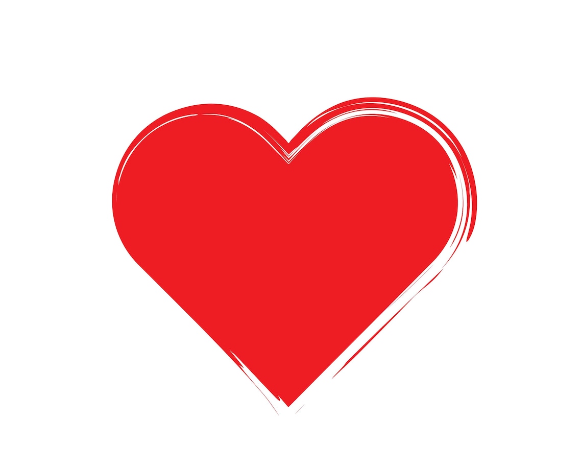 Heart Svg Hand Drawn Heart Svg Heart Icon Svg Doodle Heart | Etsy