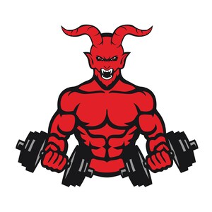 Gym Devil Eps, Fitness Devil Png, Devil Logo, Evil Clipart, Evil ...