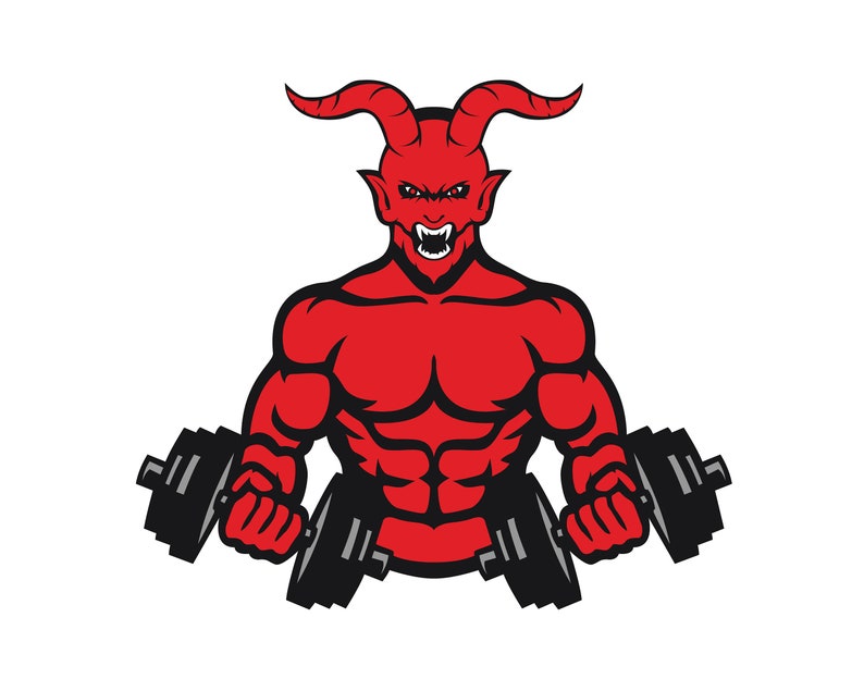 Gym Devil Eps, Fitness Devil Png, Devil Logo, Evil Clipart, Evil ...