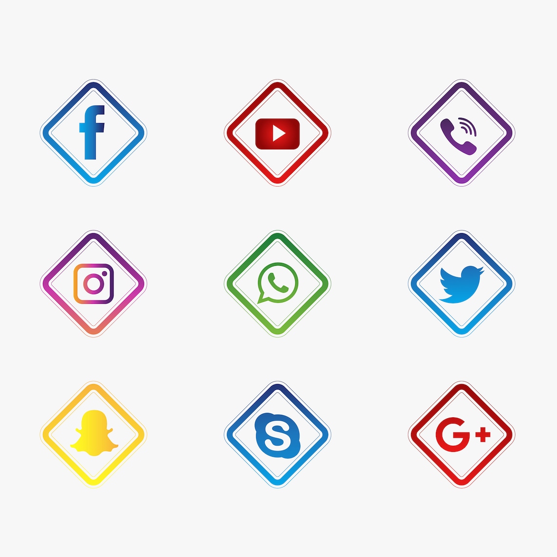 Creative Social Media Clipart Social Media Icon Svg Social - Etsy