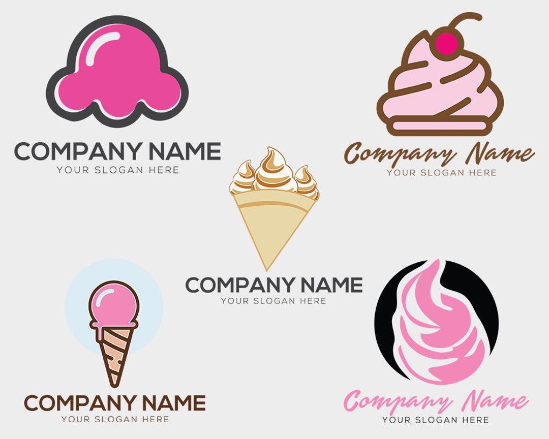 Buy Ice Cream SVG, Ice Cream Logo Template Eps, Ice Cream Cone Svg, Ice ...