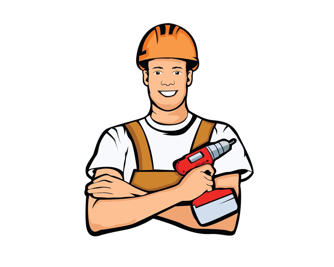 Handyman Illustration, Handyman Clipart, Handyman Logo, Handy Man Svg ...