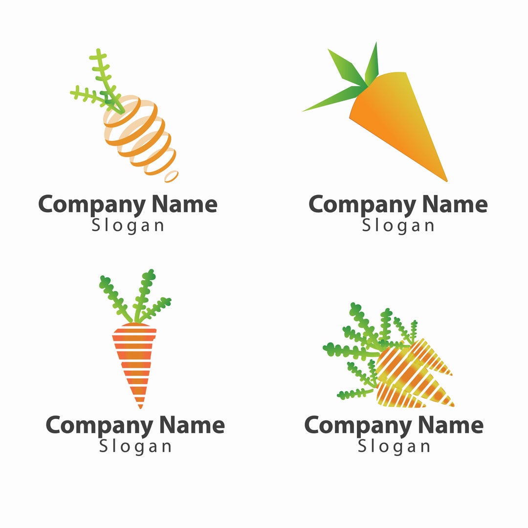 Carrot Svg, Carrot Logo Template, Carrot Clipart, Carrot Vector, Carrot ...