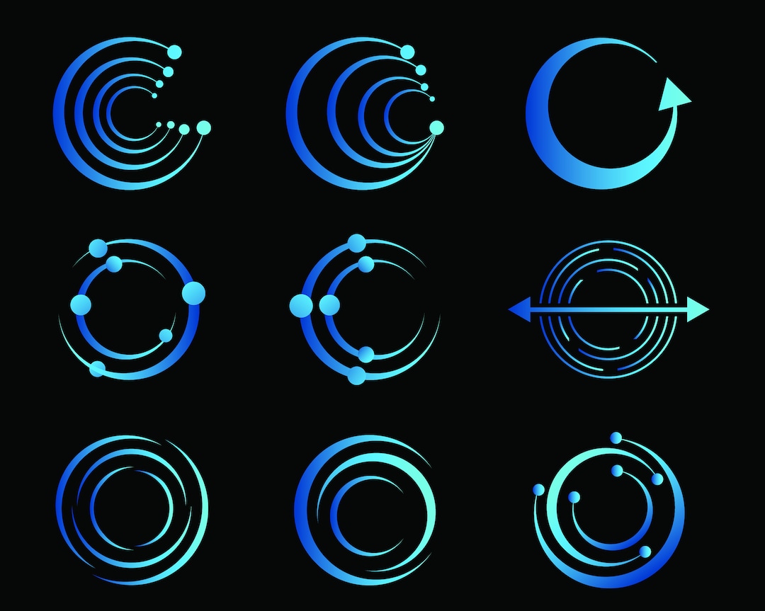 Line Art Svg, Circle Line Logo Vector Icon, Circle O Letter Business ...