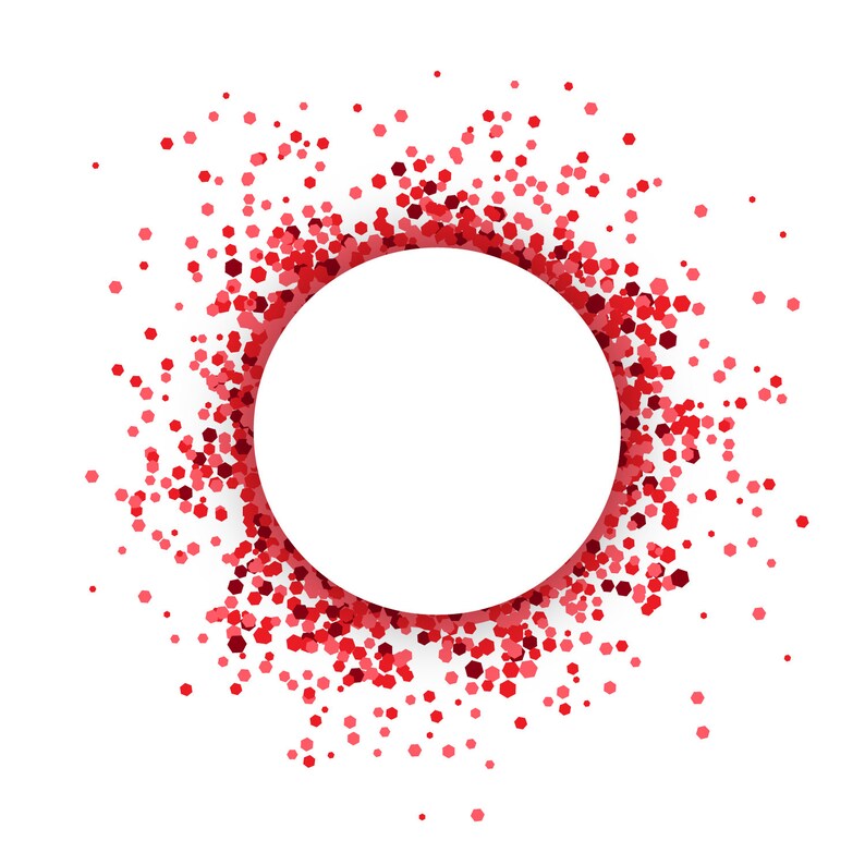 Confetti Background Svg, Confetti Border Design Eps, Confetti Circle ...