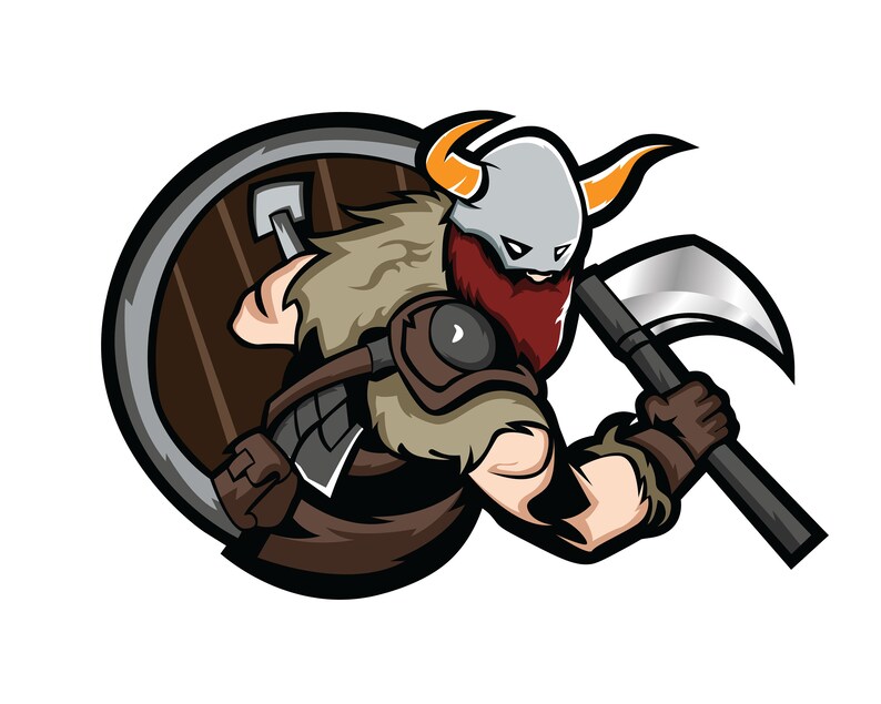 Vikings Vector Illustration, Viking Viking Warrior Png, Viking Mascot ...
