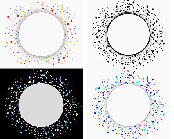 Confetti Vector Design Confetti Background Svg Confetti | Etsy