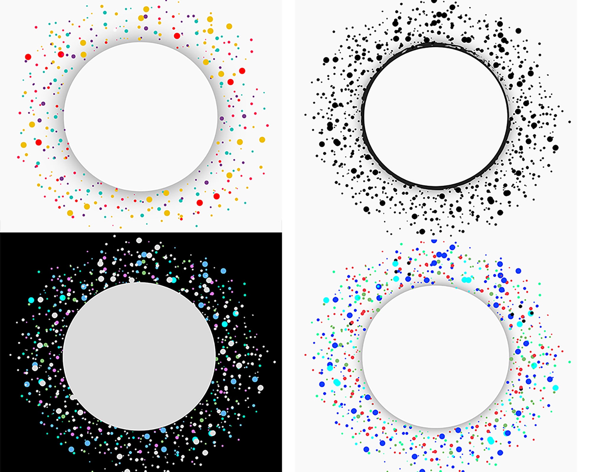 Confetti Vector Design, Confetti Background Svg, Confetti Border Design ...