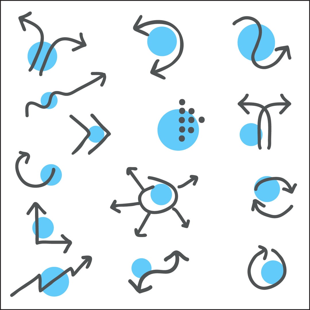 Hand Painted Arrow Svg, Arrow Sign, Arrow Eps, Arrow Stickers, Arrow ...