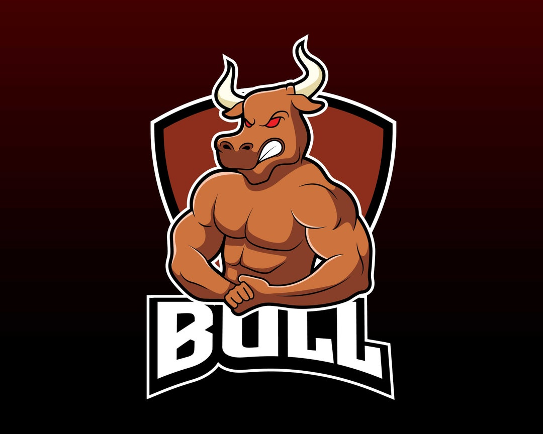 Fitness Bull Svg, Bodybuilding Bull Logo, Strong Bull Vector Design ...
