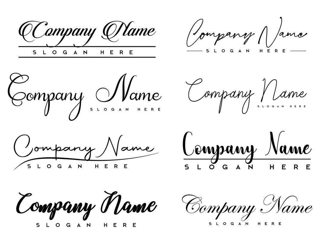 Signature Logo, Custom Sign Logo, Handwritten Logo, Text Logo, Modern ...