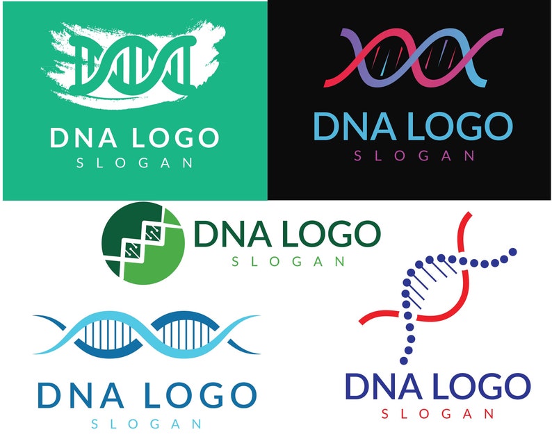 DNA Logo Templates, Split Dna Eps, Dna Icon, Dna Clipart, Science ...