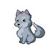 Cute Wolf Png, Baby Wolf Cartoon Image, Cartoony Wolf Png, Wolf Clipart ...