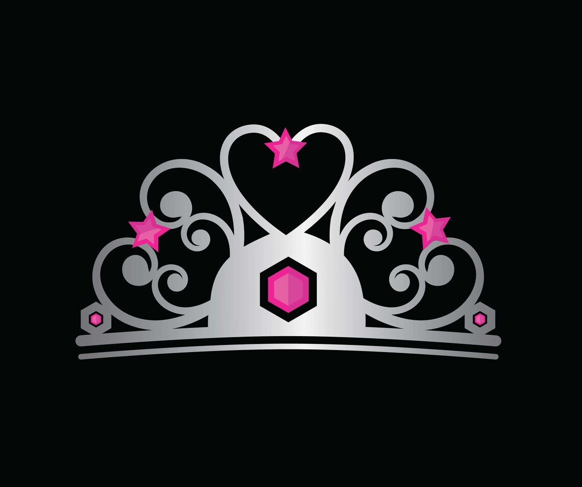 Silver Tiara Svg Princess Svg Crown Svg Princess Tiara Svg - Etsy