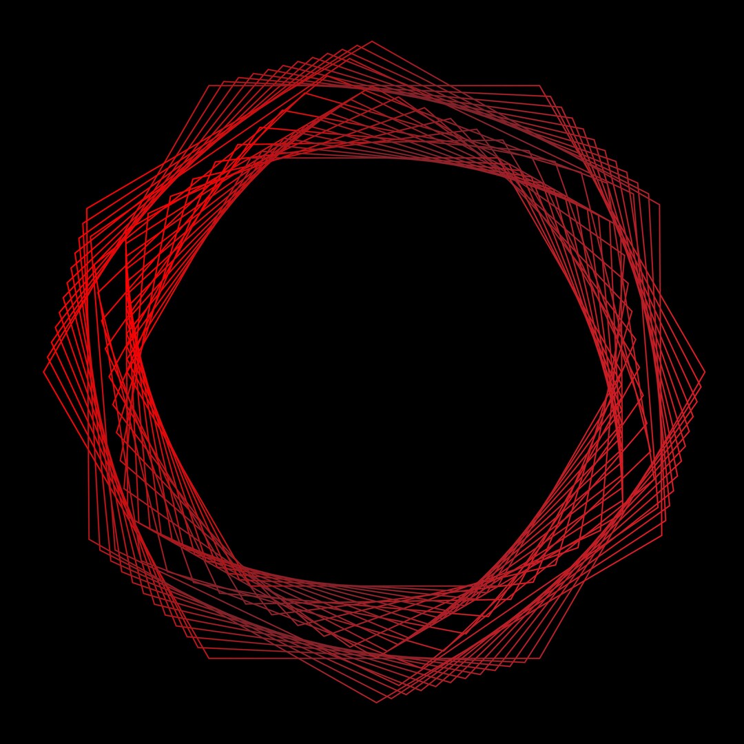 Geometric Red Frame Eps, Abstract Hexagon Geometric Element Vector ...