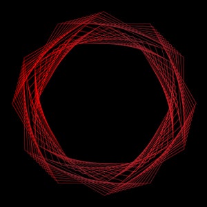 Geometric Red Frame Eps, Abstract Hexagon Geometric Element Vector ...