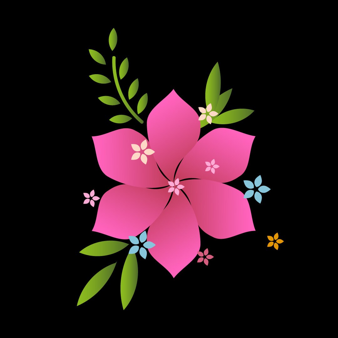 Flower Svg Floral Vector Flower Eps Floral Svg Flower | Etsy