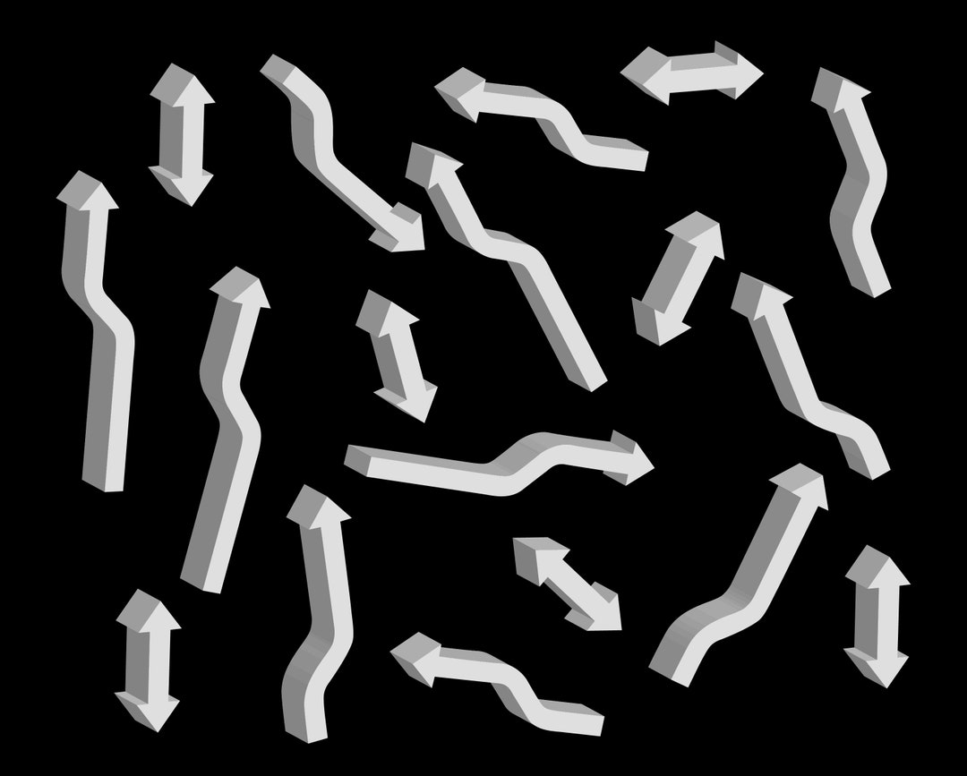 3D Arrow Svg, Arrow Sign, Arrow Printable, Arrow Stickers, Arrow ...