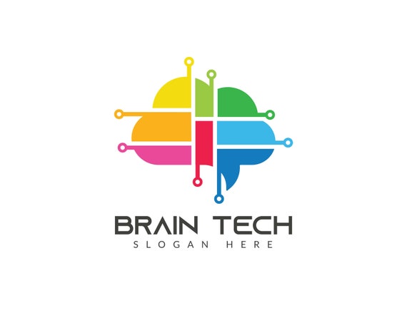 Brain Svg Colorful Brain Tech Logo Design-36914116 Brain - Etsy